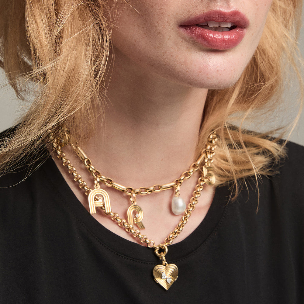 Chunky Rolo Chain Necklace – 14k Gold Bold Everyday Chain | Adina Reyter