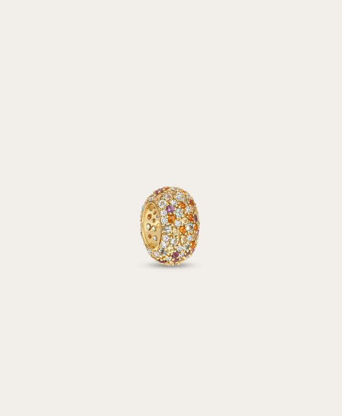 Diamond + Gemstone Iridescent Big Bead
