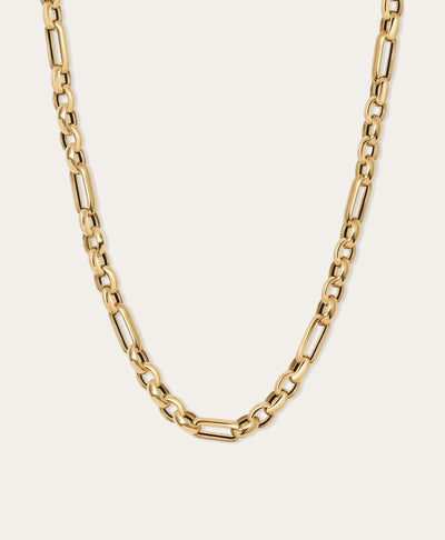 Mixed Rolo Cable Chain Necklace