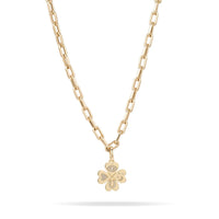 Good Luck Diamond Clover Charm – 14k Gold Pavé Charm | Adina Reyter