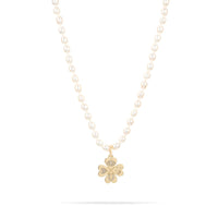 Good Luck Diamond Clover Charm – 14k Gold Pavé Charm | Adina Reyter