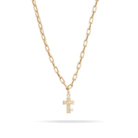 Groovy Cross Hinged Charm