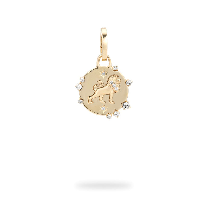 Zodiac Diamond Leo Hinged Charm