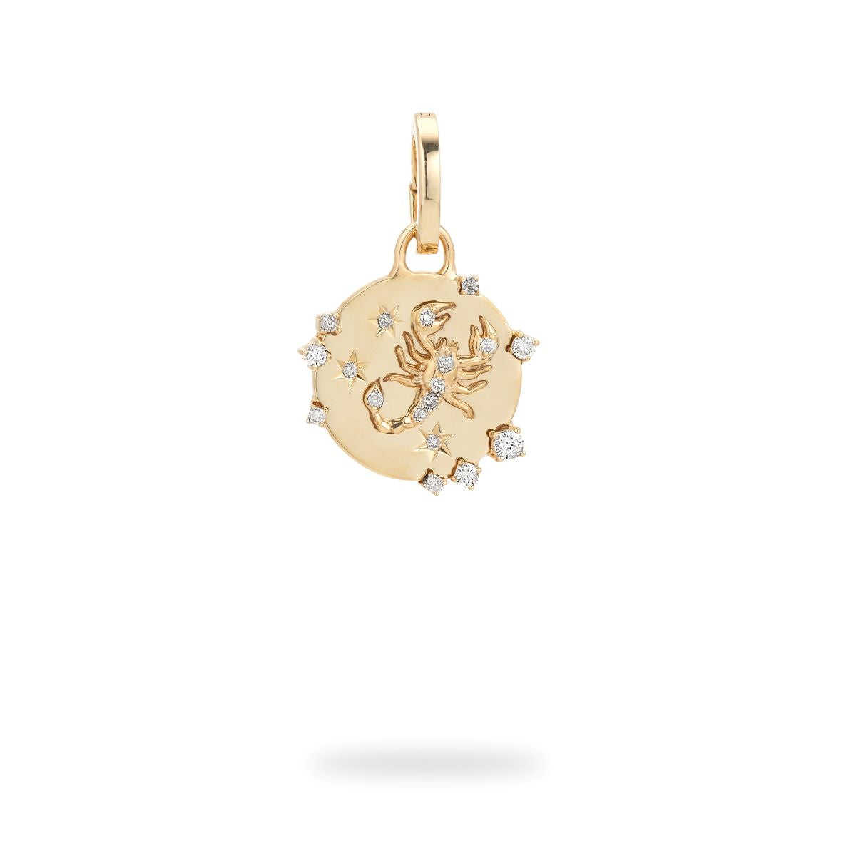 Zodiac Diamond Scorpio Hinged Charm