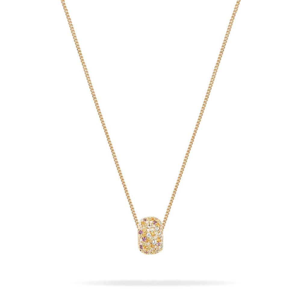 Diamond + Gemstone Iridescent Big Bead