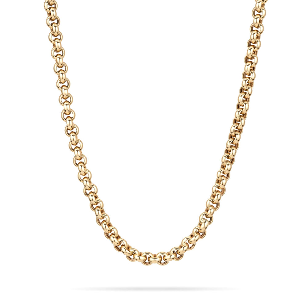 Chunky Rolo Chain Necklace – 14k Gold Bold Everyday Chain | Adina Reyter