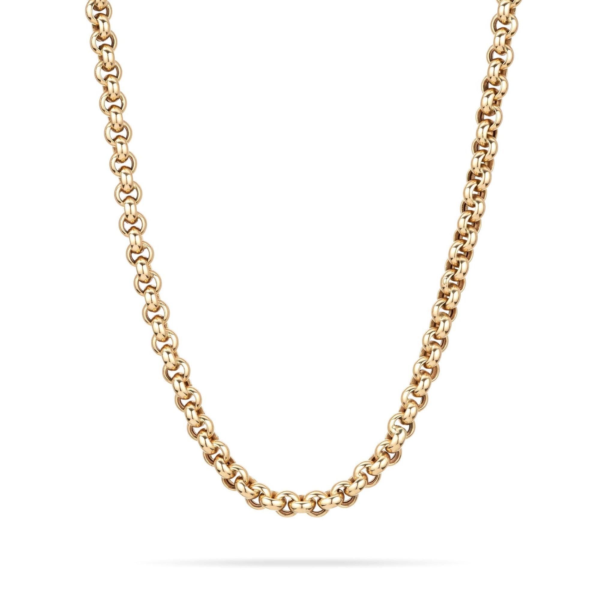 Chunky Rolo Chain Necklace – 14k Gold Bold Everyday Chain | Adina Reyter